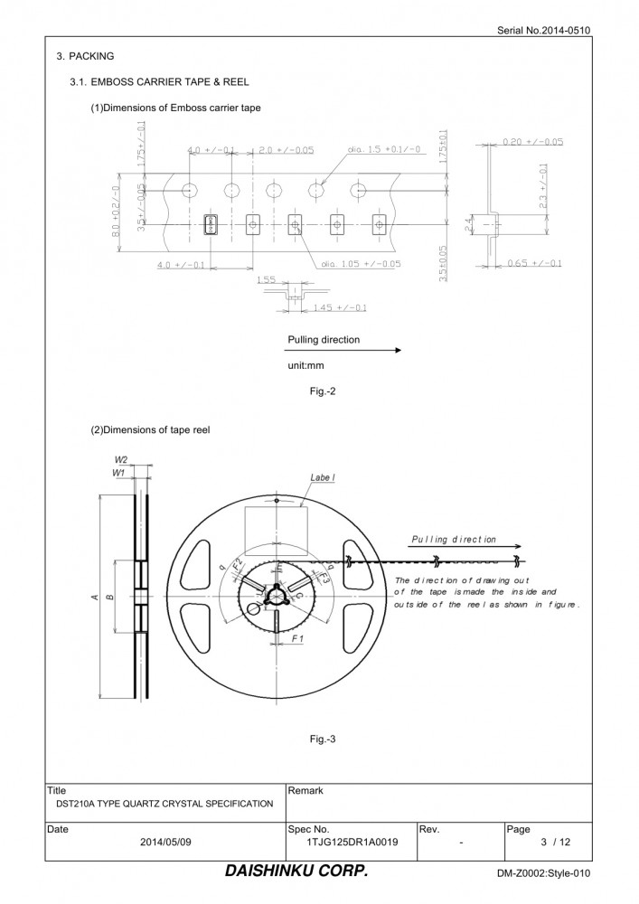 DST210A specification page 4