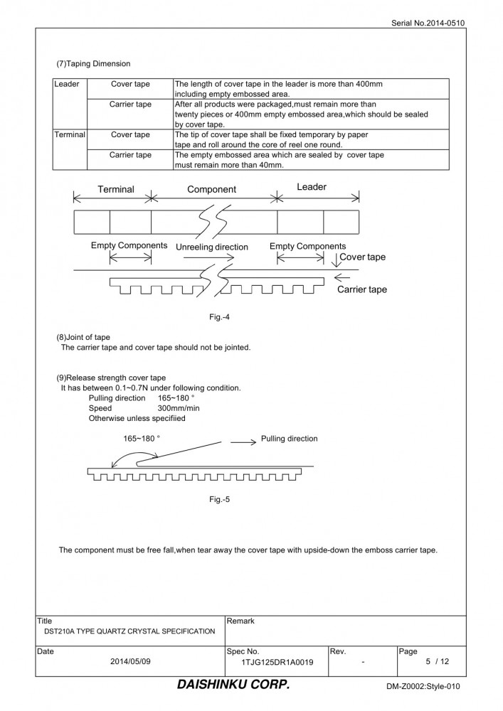 DST210A specification page 6