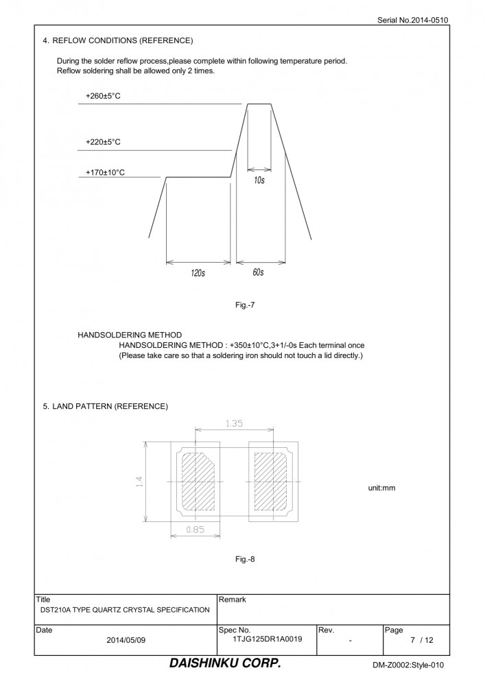 DST210A specification page 8