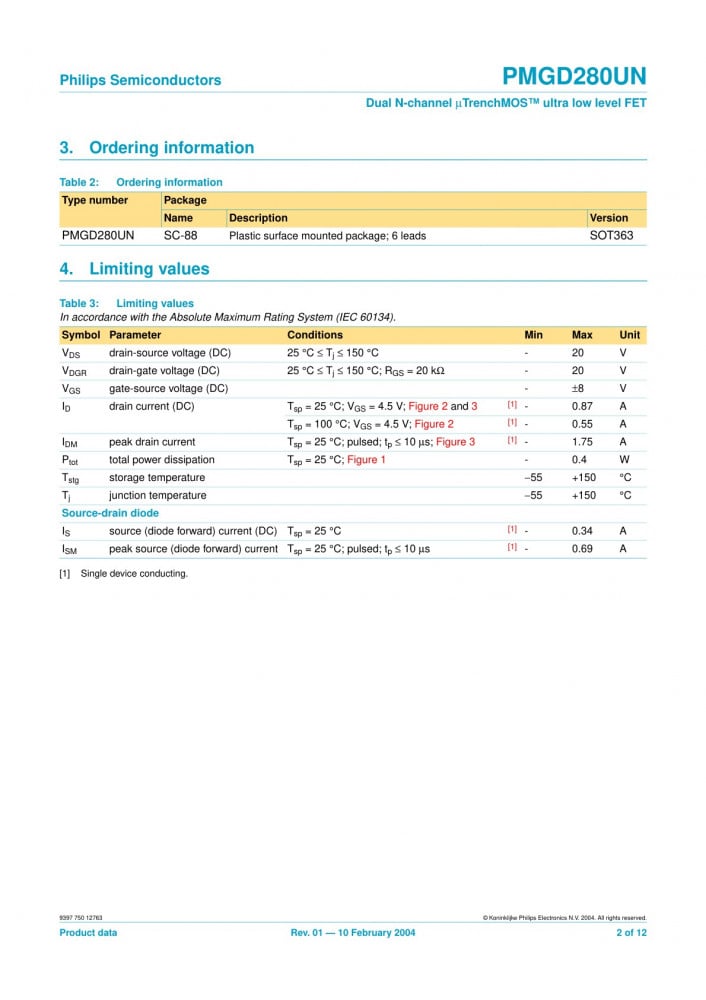 PMGD280UN,115 datasheet page 3