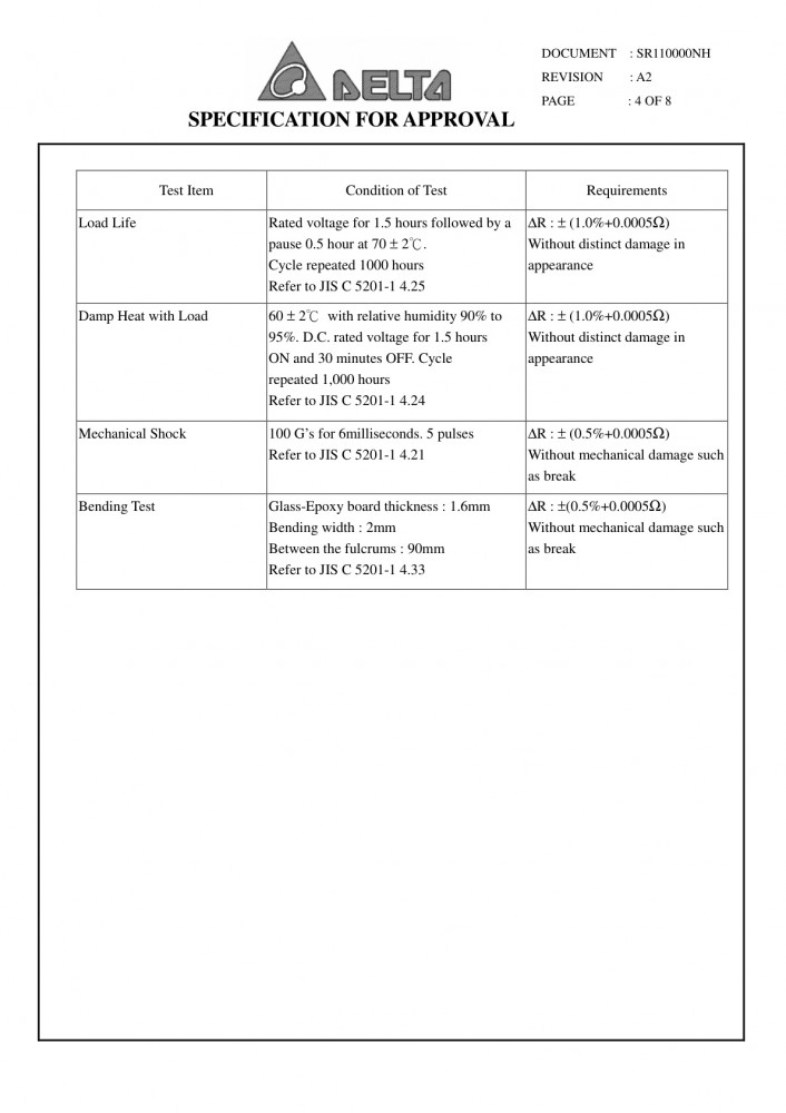 RL-1005 specification page 4