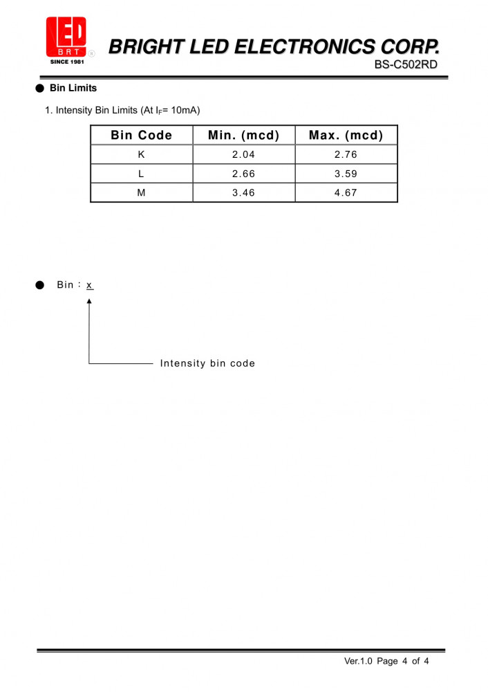 BS-C502RD datasheet page 4
