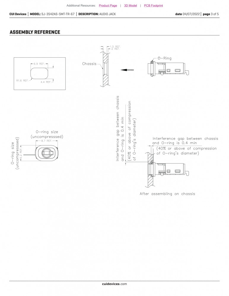 SJ-3542AS-SMT-TR-67 datasheet page 3