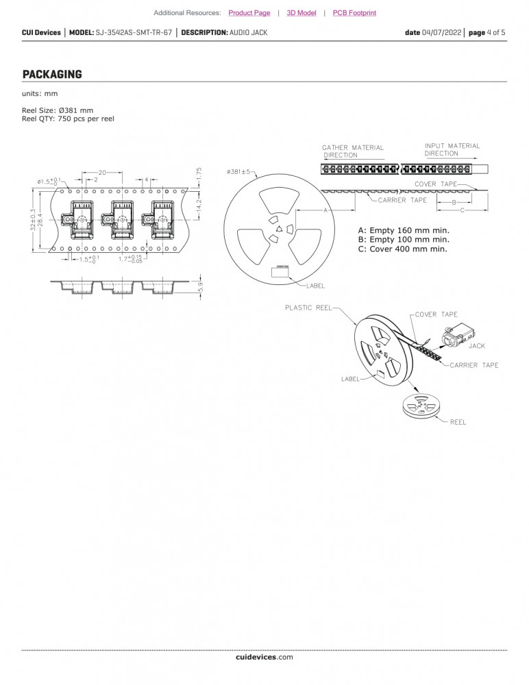 SJ-3542AS-SMT-TR-67 datasheet page 4