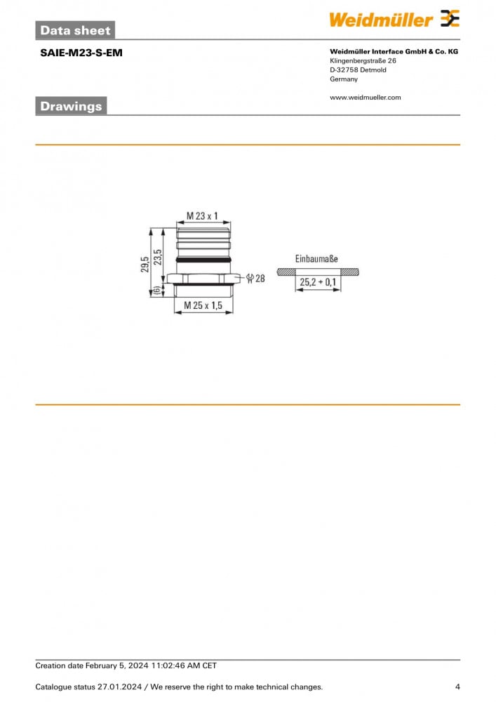 WEIDMULLER 1169970000 technical document page 4