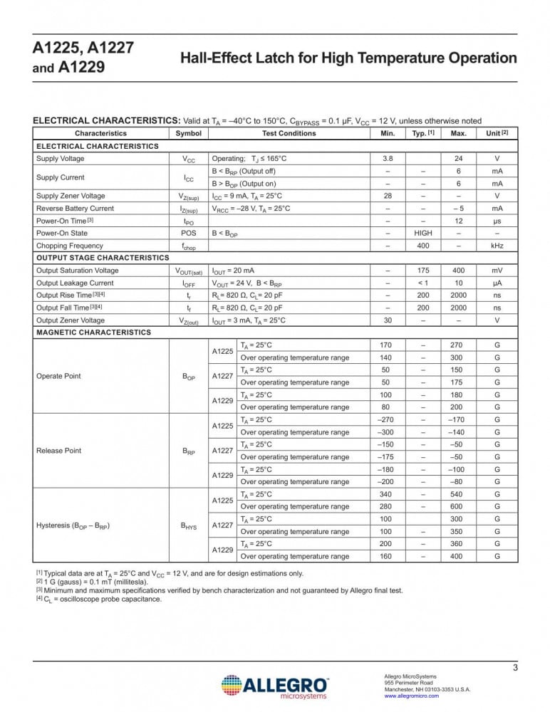 A1227LLHLX-T datasheet page 4