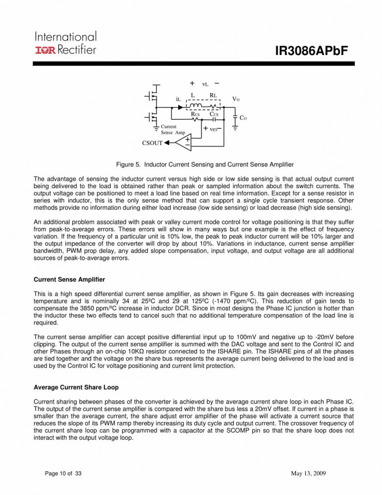IR3086AMTRPBF datasheet page 10