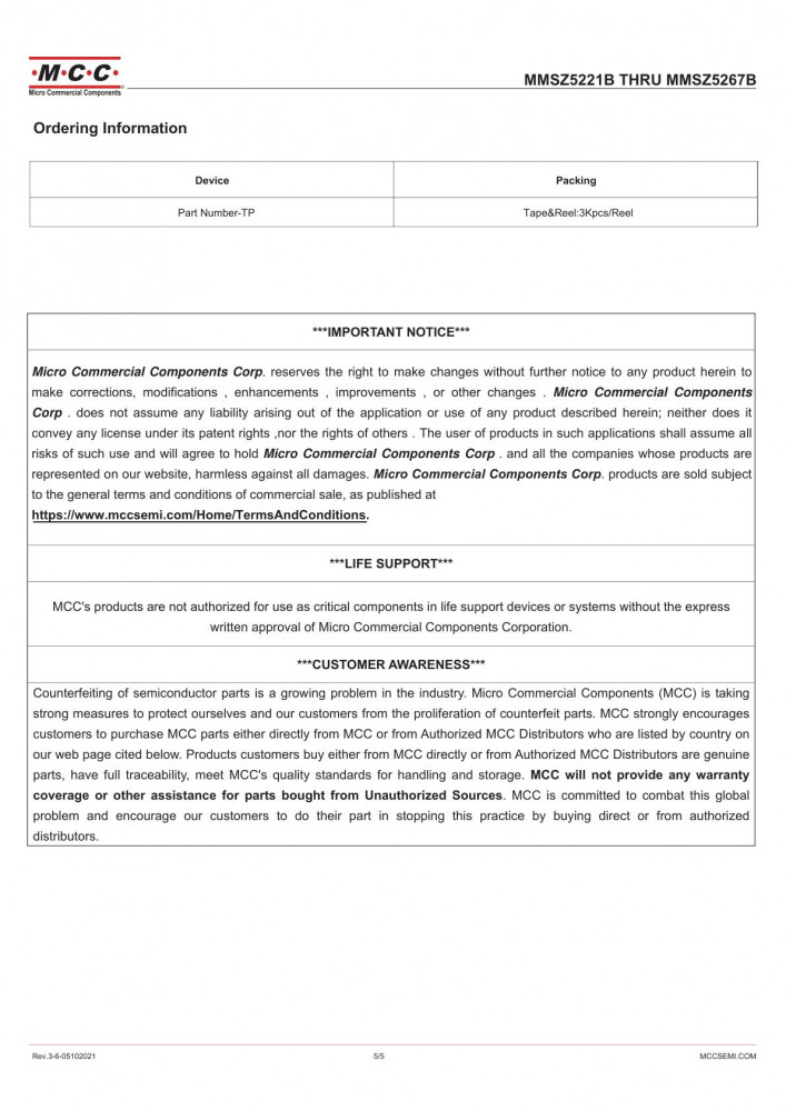 MMSZ5231C-TP datasheet page 5