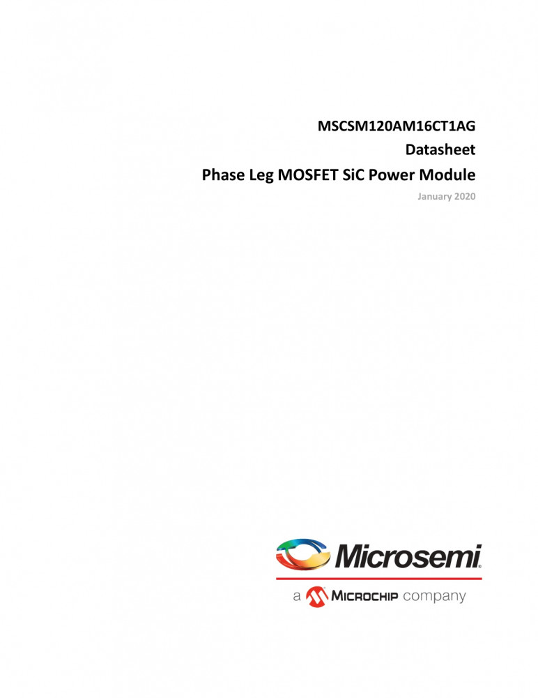 MSCSM120AM16CT1AG datasheet page 1