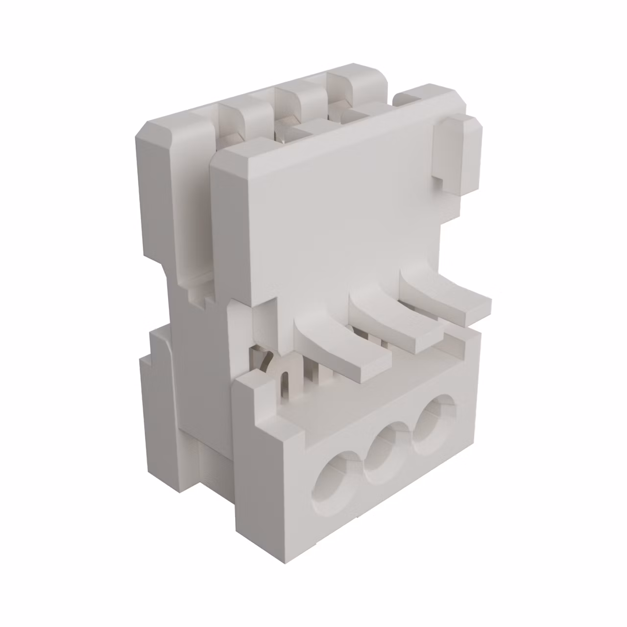 Appli-Mate RAST 2.5 IDT Housing, 2.50mm Pitch, Female, 3 Circuits, Beaded Terminal, Position Keys A & D Removed, Open Endwalls
