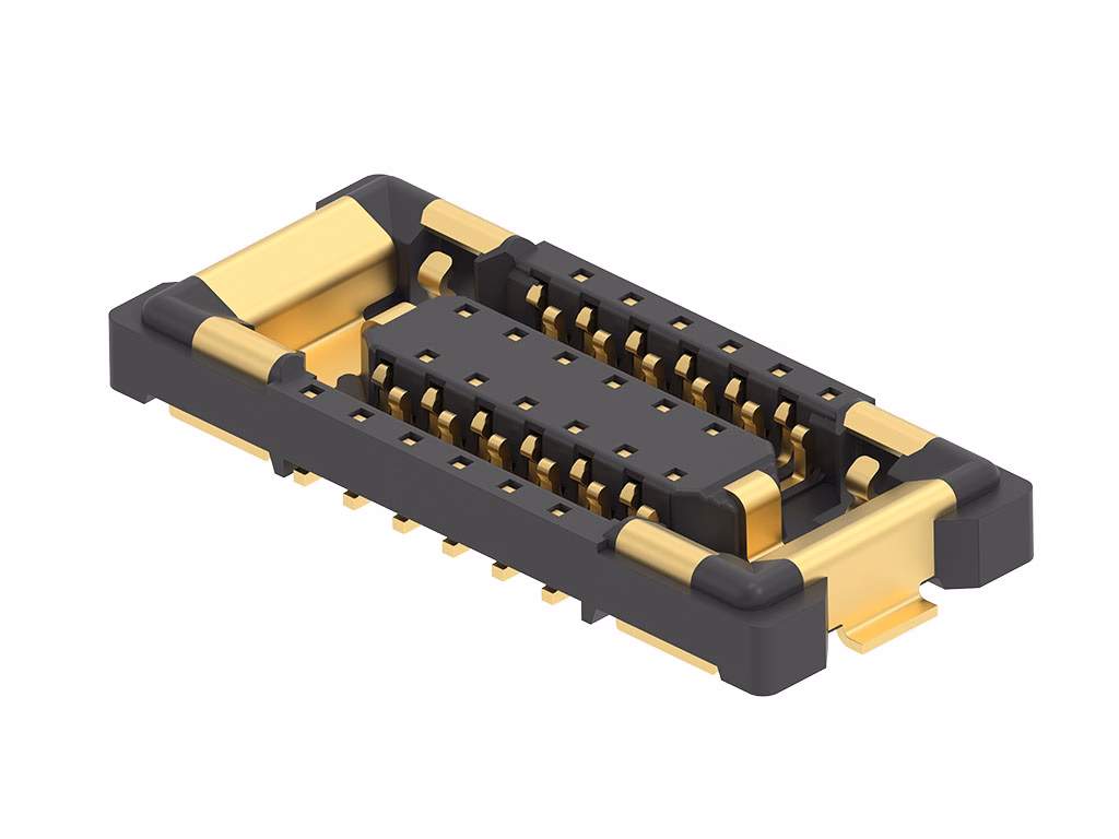Quad-Row Board-to-Board Receptacle, 0.175mm Pitch, 0.60mm Mated Height, 2.00mm Mated Width, 24 Circuits, 2 Reels/Carton for sale