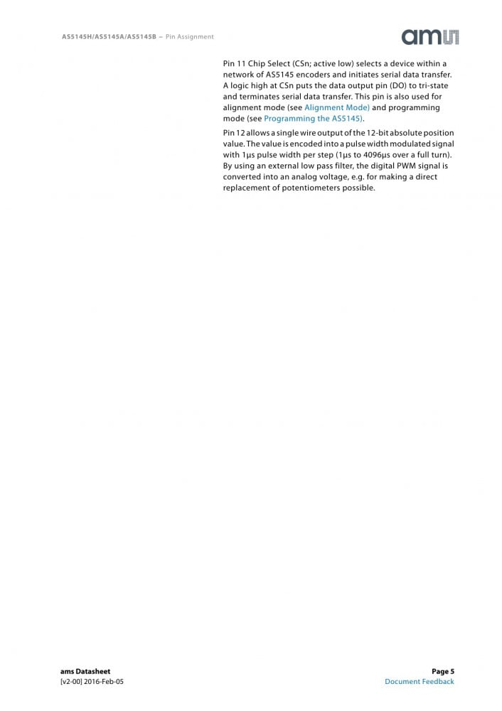 AS5145B-HSSM datasheet page 5
