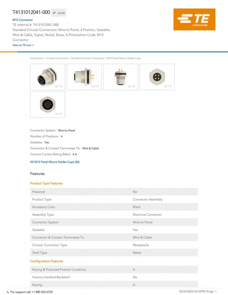 T4131012041-000 technical document page 1