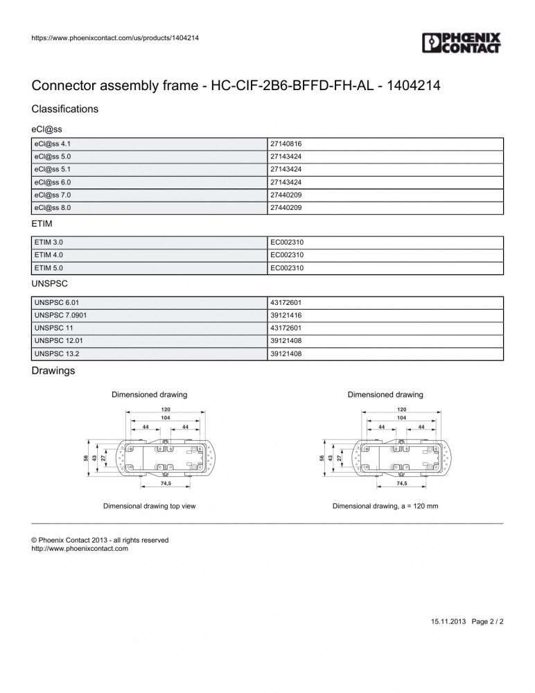 Phoenix Contact 1404214 product document page 2