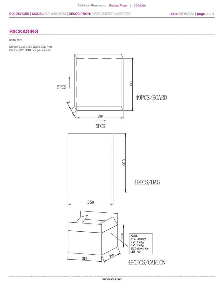 CPI-4116-90PM datasheet page 3