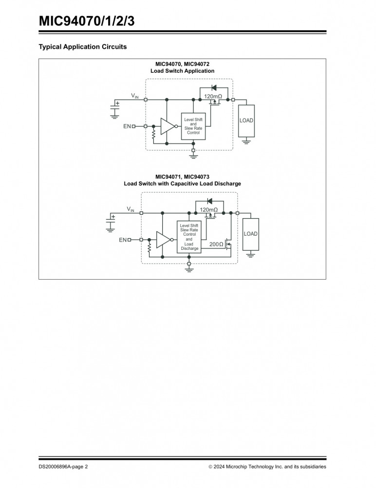MIC94070 datasheet page 2