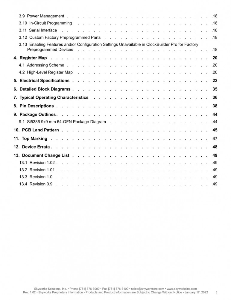 SI5386 datasheet page 3