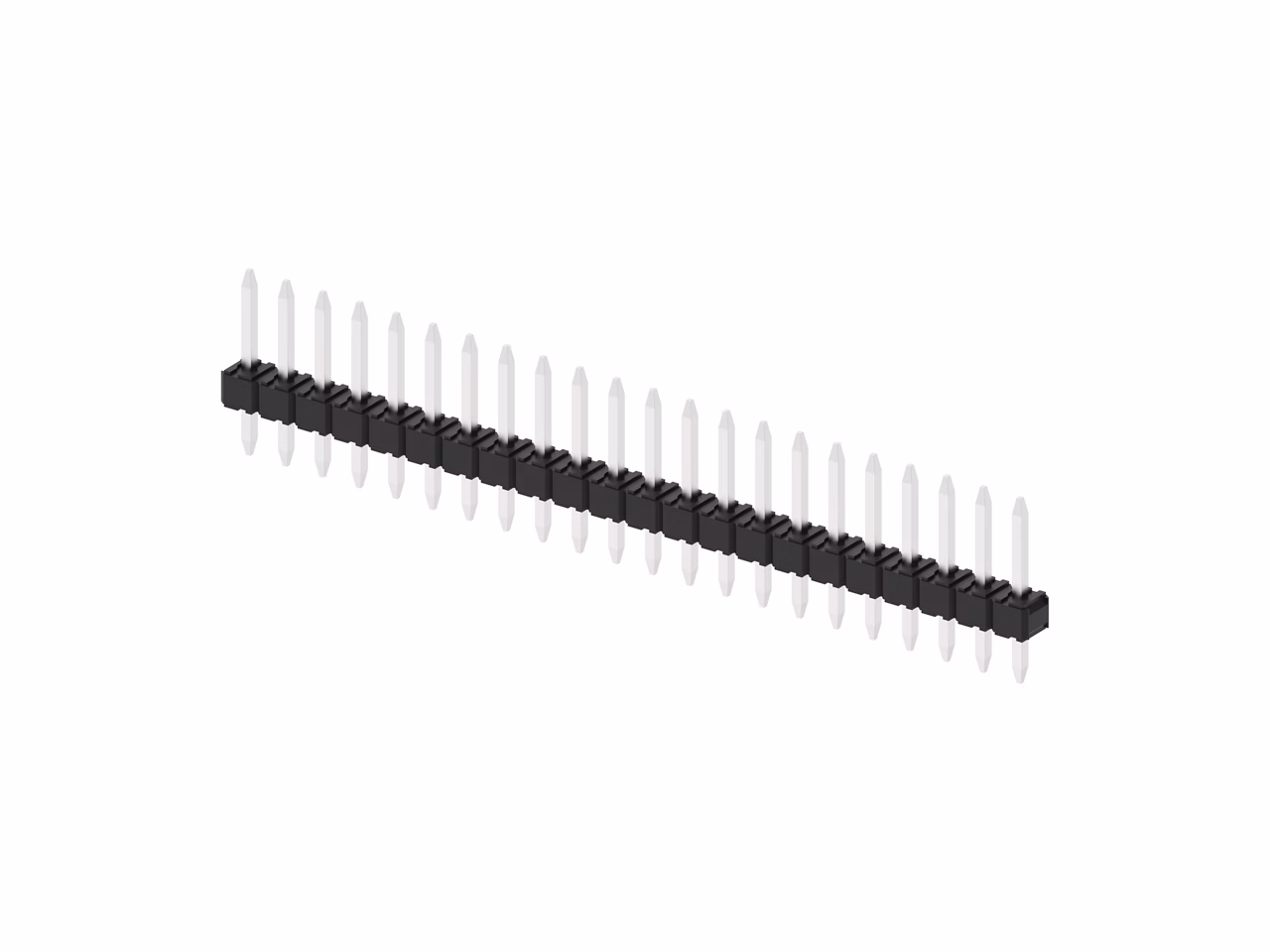 KK 254 Breakaway Header, Vertical, 4 Circuits, 0.76µm Gold (Au) Plating, Mating Pin Length 7.49mm, Bag