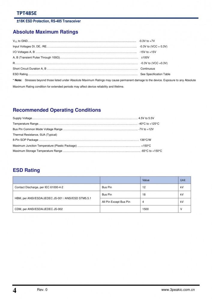 TPT485E-SO1R datasheet page 4