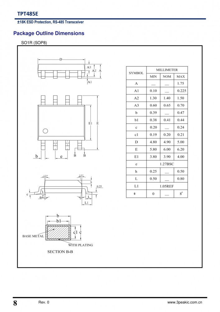 TPT485E-SO1R datasheet page 8