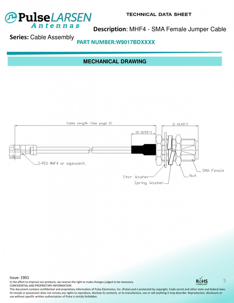 W9017BD0100 datasheet page 3
