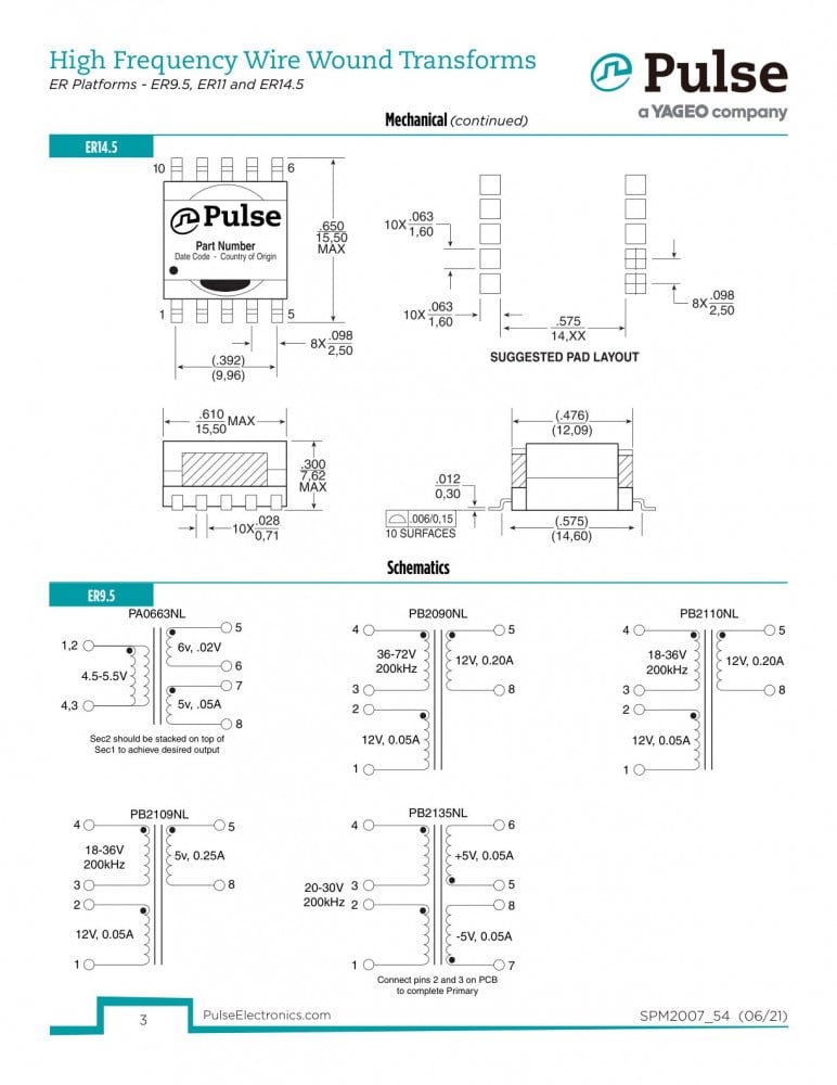 PA1032NL technical document page 3