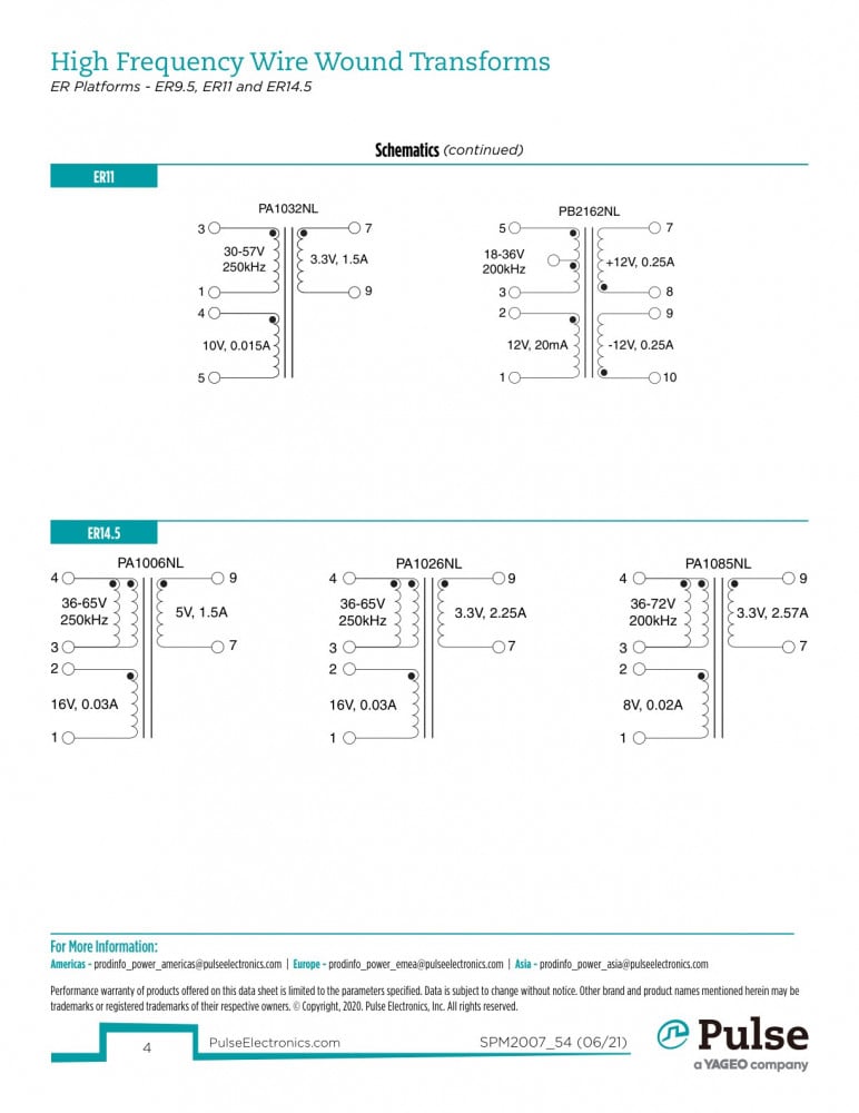 PA1032NL technical document page 4