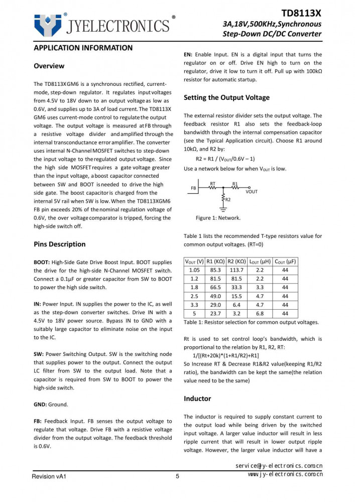 TD8113X datasheet page 5