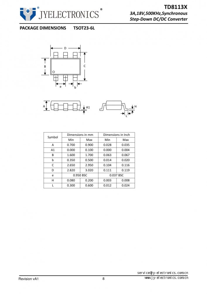 TD8113X datasheet page 8
