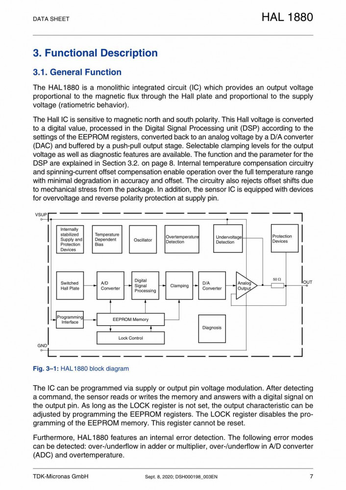 HAL 1880 datasheet page 7