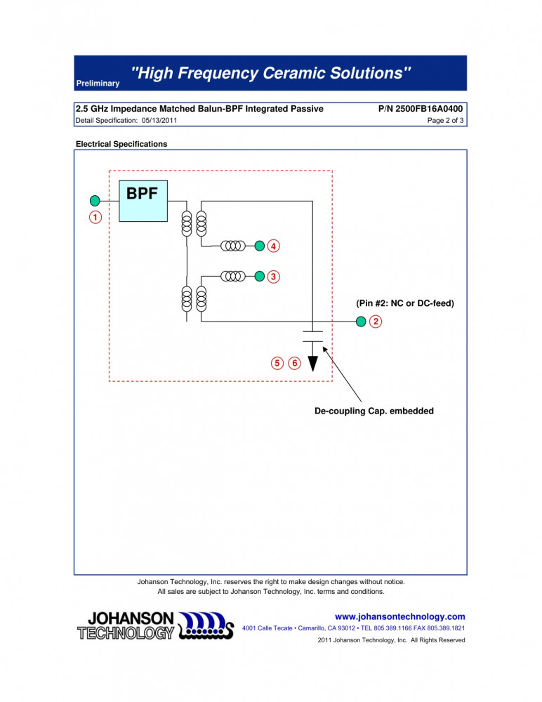 2500FB16A0400001E datasheet page 2