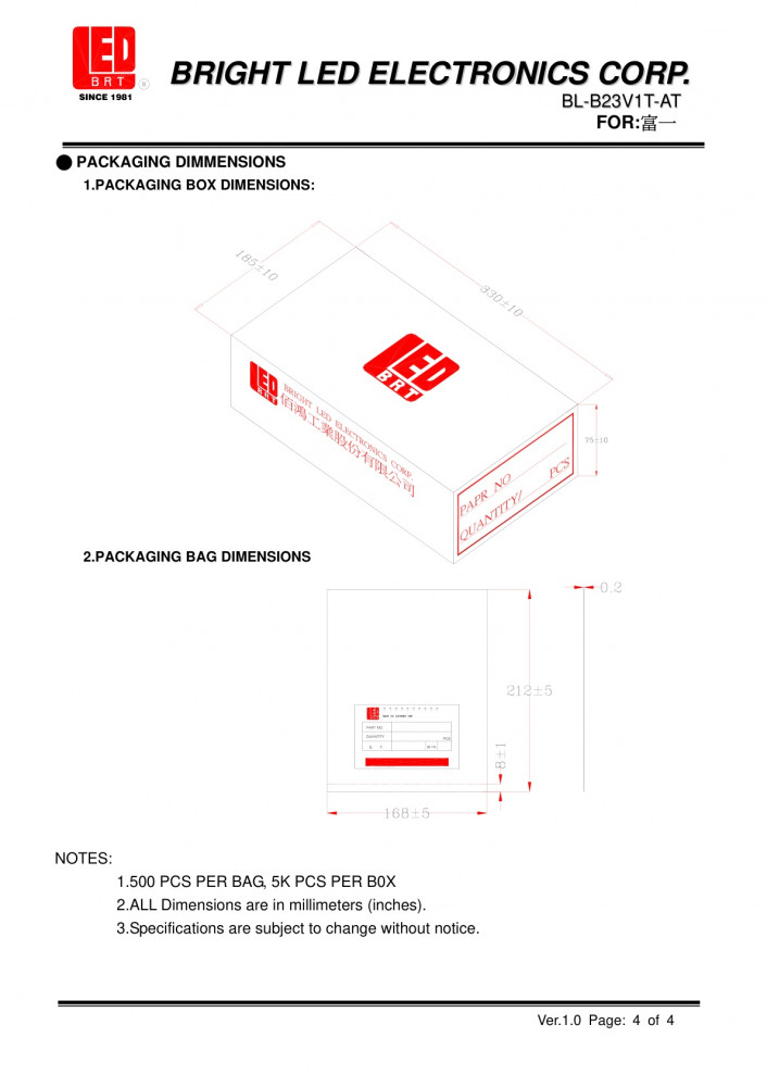 BL-B23V1T-AT datasheet page 4
