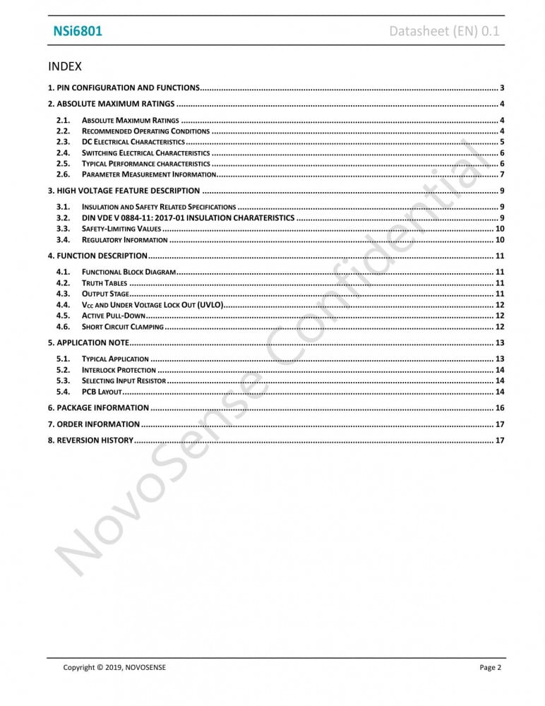 NSi6801 datasheet page 2