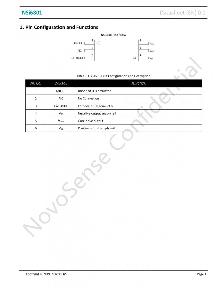 NSi6801 datasheet page 3