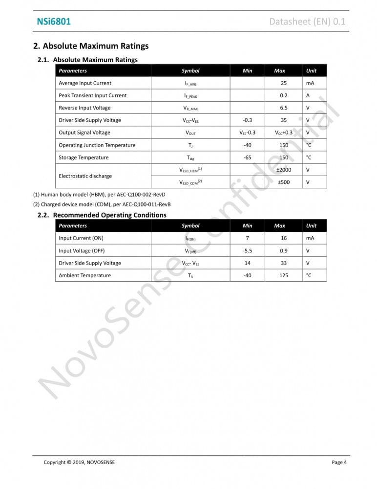 NSi6801 datasheet page 4