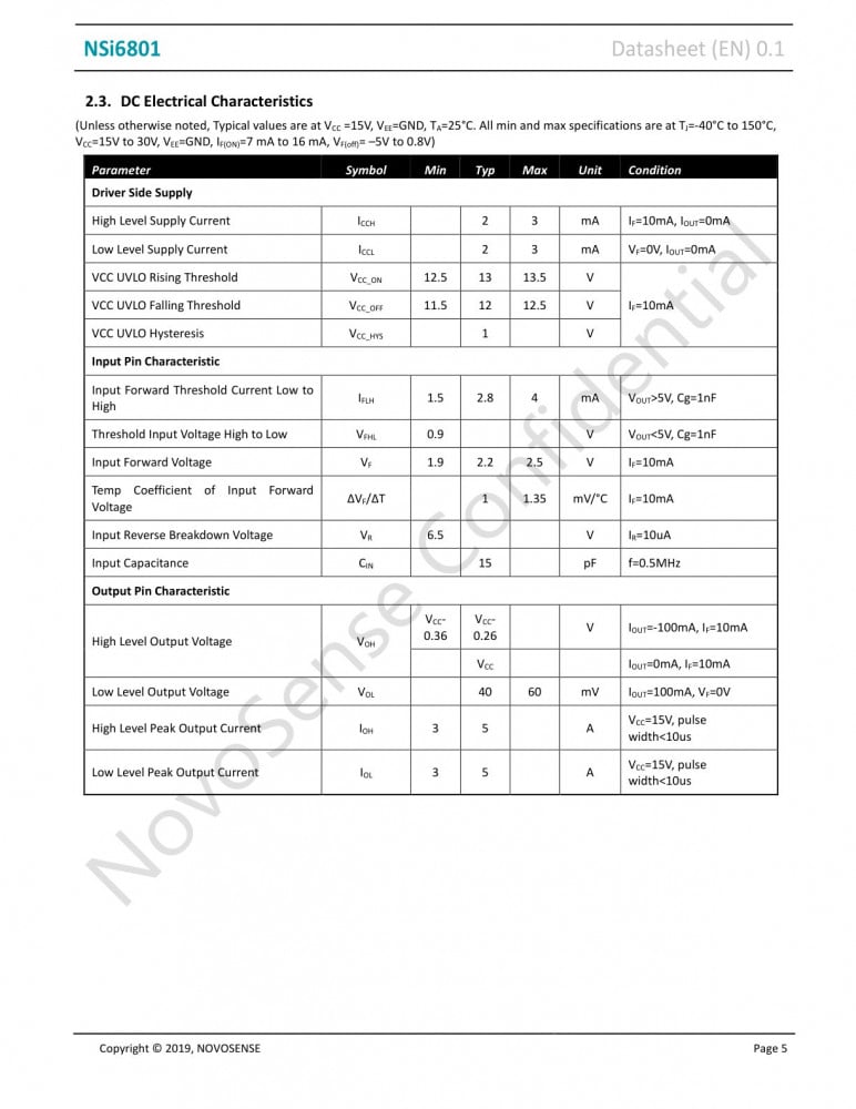 NSi6801 datasheet page 5