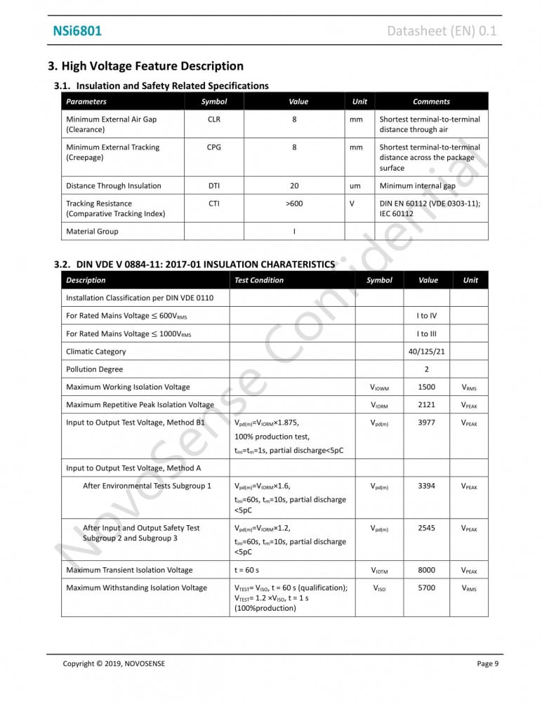 NSi6801 datasheet page 9