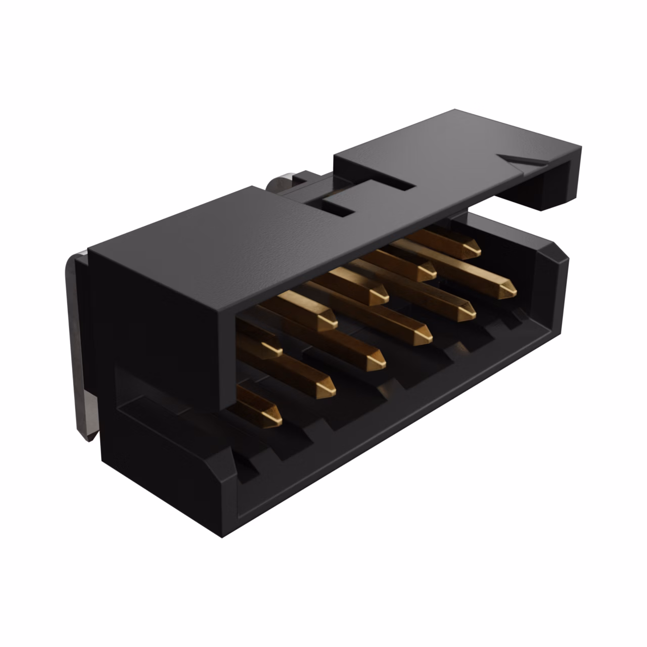 2.00mm Pitch, Milli-Grid PCB Header, Dual Row, Right-Angle, Through Hole, 12 Circuits, Circuit 1 Voided, 0.38µm Gold (Au) Plating, 2.16mm Tail Length, Dual Side Slots, Center Friction Lock, Tube for sale