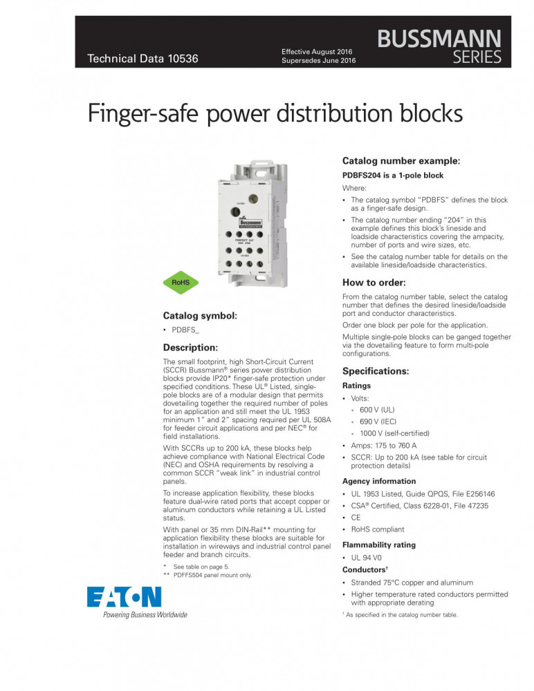 PDBFS377 datasheet page 1