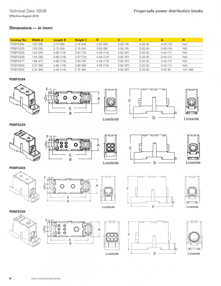 PDBFS377 datasheet page 6