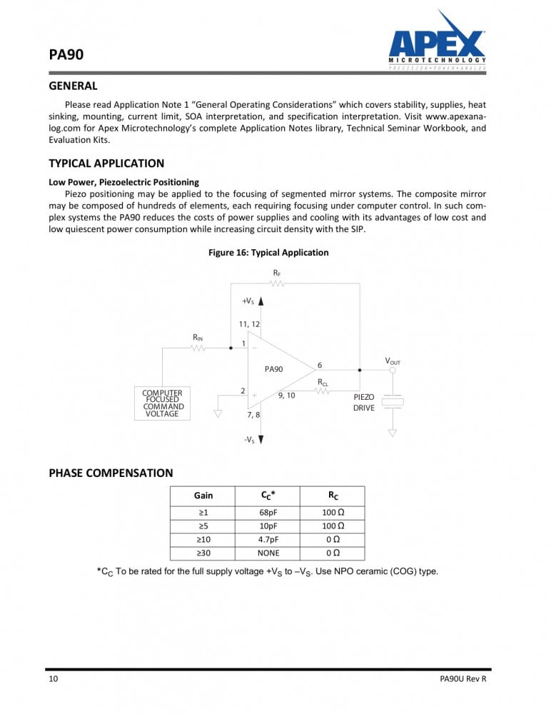 PA90EE datasheet page 10