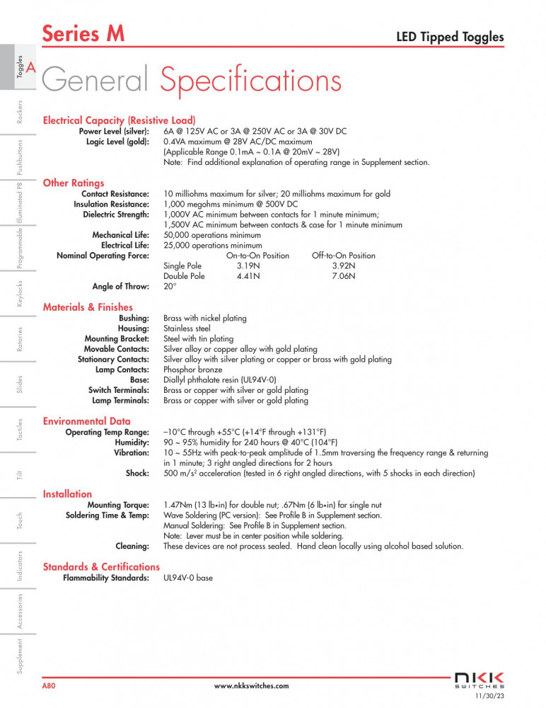 MNL12TCFW01 technical document page 1