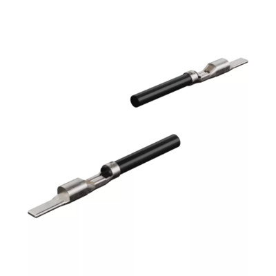 Pre-Crimped Lead Mizu-P25 Male-to-Mizu-P25 Male, Tin (Sn) Plating, 75.00mm Length, 0.50mm² Wire, Black for sale
