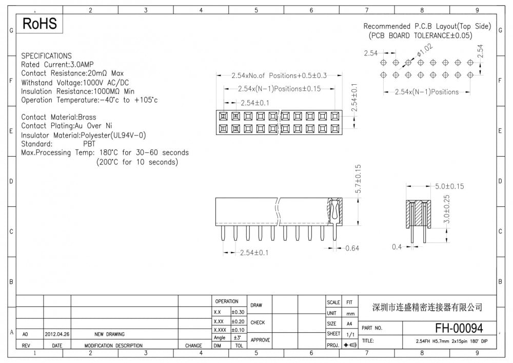 FH-00094 technical drawing