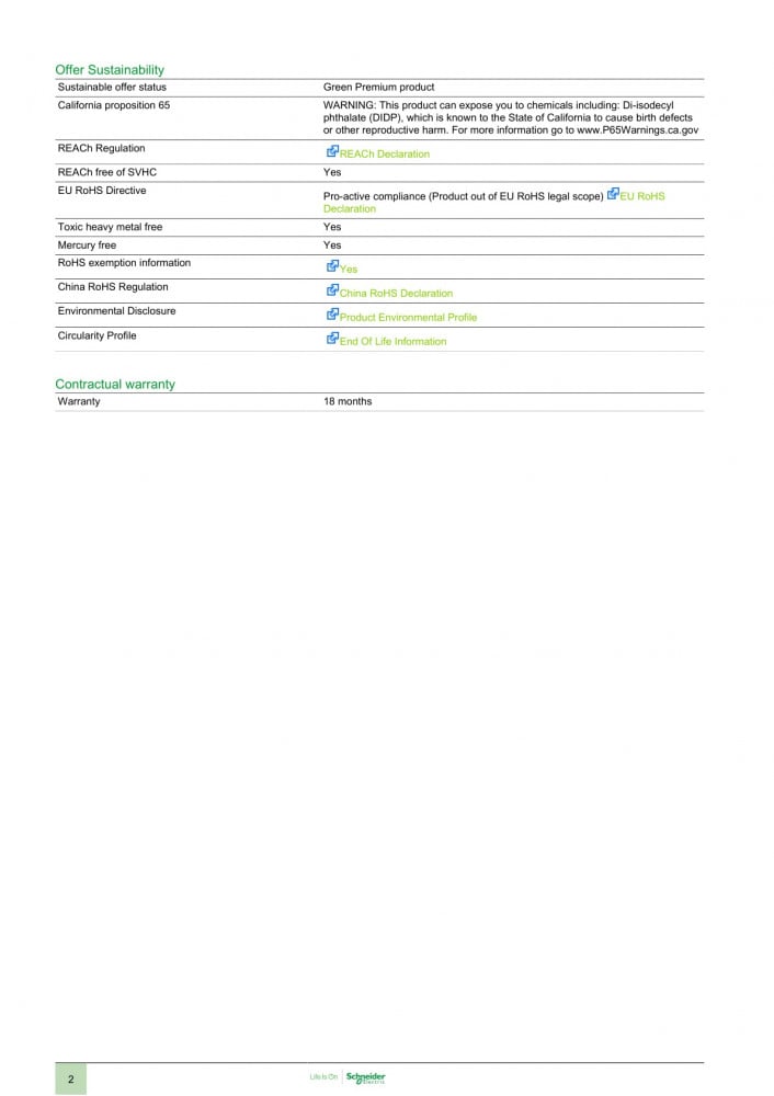 ZBA75 technical document page 2