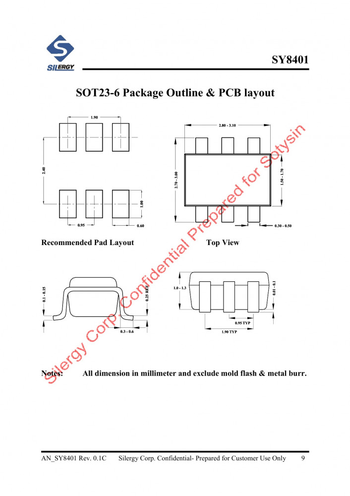 SY8401ABC datasheet page 9