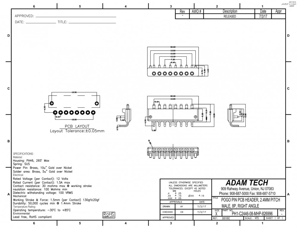 ADAM TECH PH1-C2446-08-MHP-826996 product documentation image