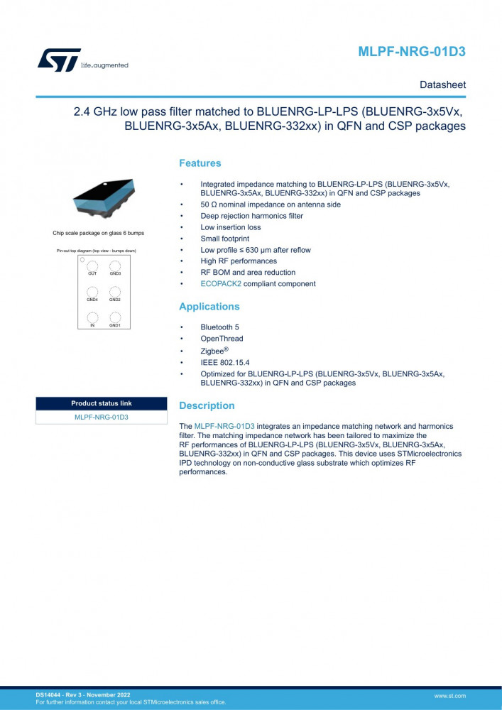 MLPF-NRG-01D3 technical document page 1
