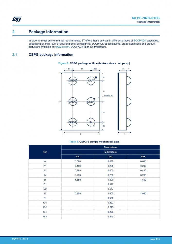 MLPF-NRG-01D3 technical document page 5