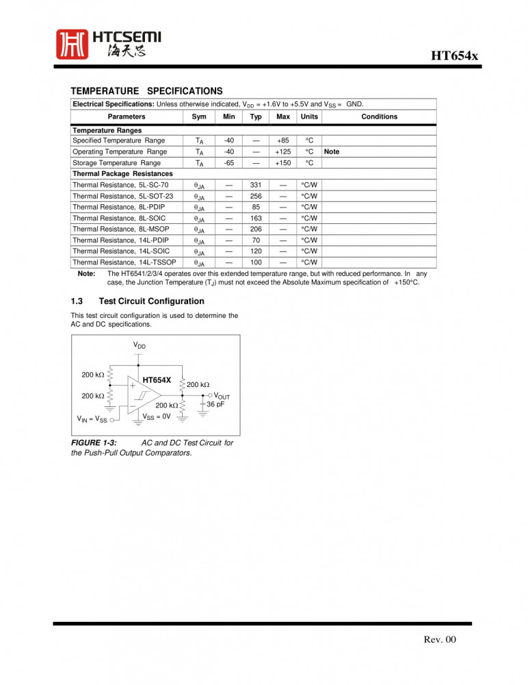 HT6541 technical document page 4